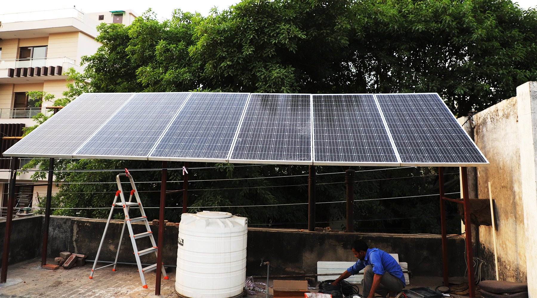 3 kW Grid Connected AC Module Installation in Faridabad, Haryana