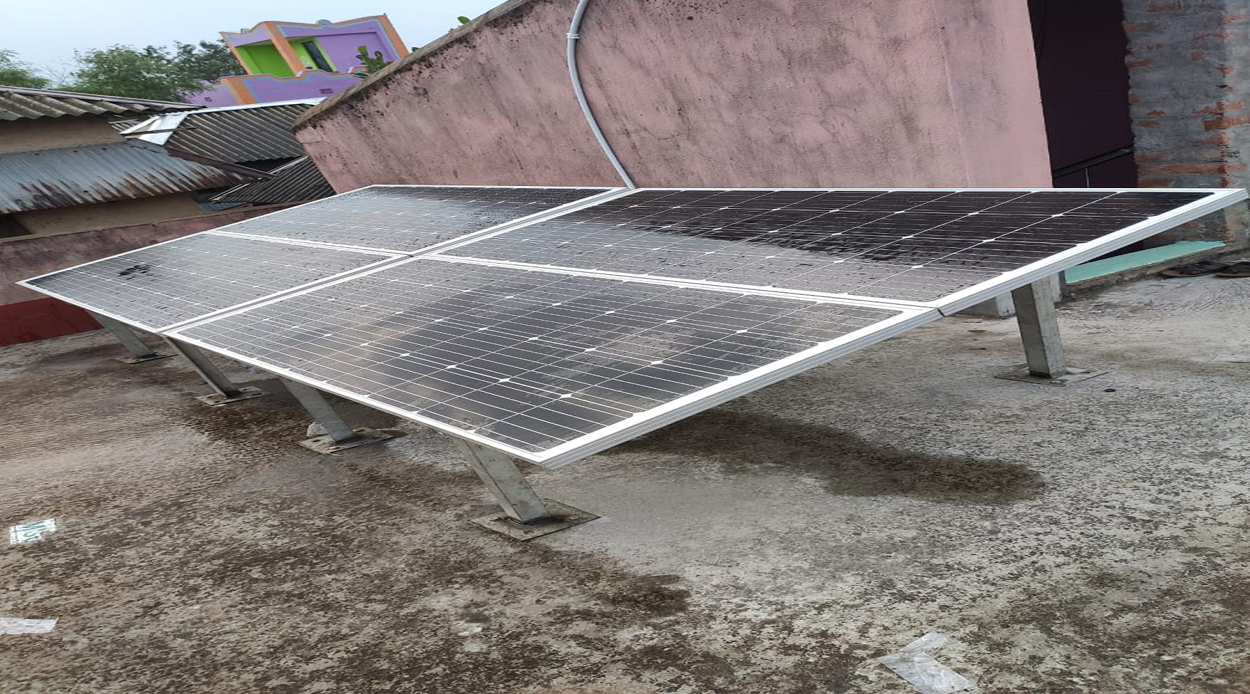 5Kv Hybrid Solar System Installation in Nalhati, Birbhum, West Bengal