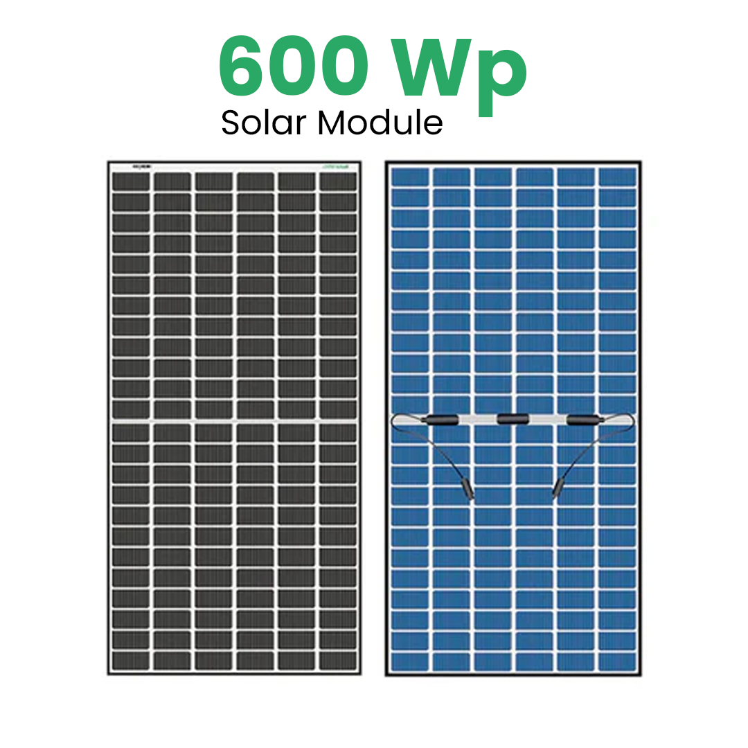 Loom Solar Panel - SHARK 600 Wp | N-Type TOPCon Bifacial 16BB (Pack of
