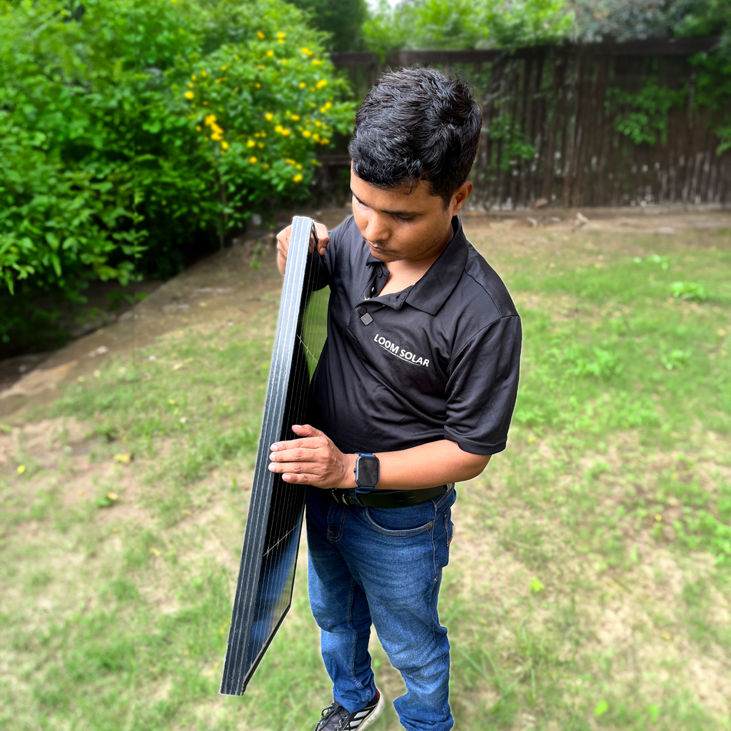 Loom Solar 55 watt - 12 volt Mono Crystalline Panel for DC Appliances