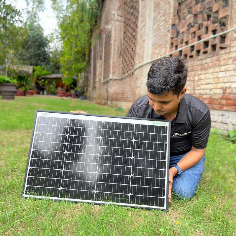 Loom Solar 55 watt - 12 volt Mono Crystalline Panel for DC Appliances
