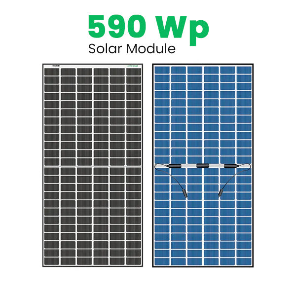 Loom Solar Panel - SHARK 590 Wp | N-Type TOPCon Bifacial 16BB (Pack of
