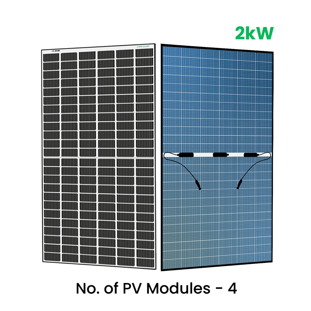 Loom Solar 2kW Solar Panel - Shark 450W * 4, 24V PV Module